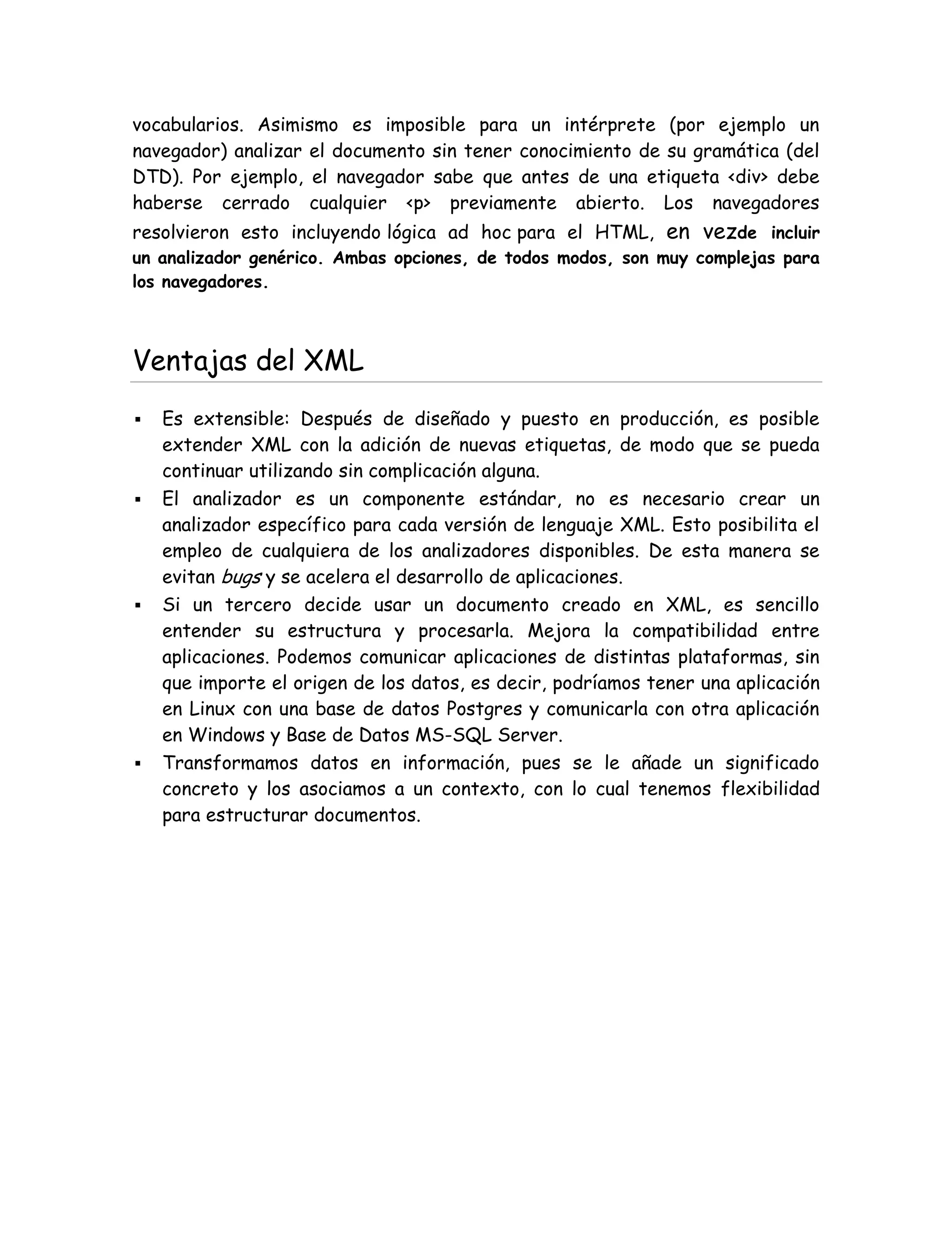 Que es el xml | DOCX | Web Design and HTML | Internet