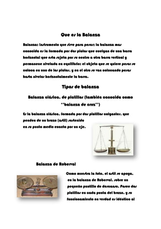 Que es la balanza | DOCX