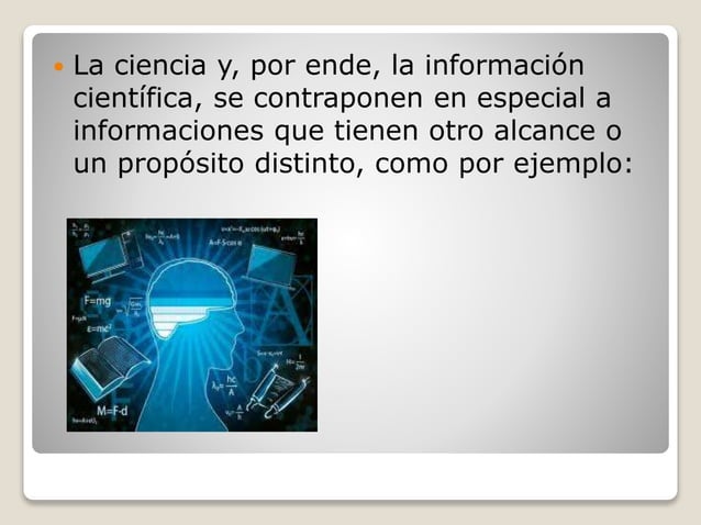 Que es la informacion cientifica | PPT
