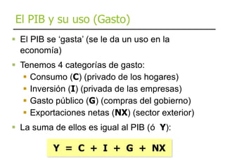 macroeconomia El PIB y sus factores determinantes | PPTX