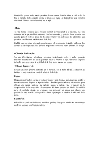 Que es la motoniveladora | DOCX | Sports Equipment | Sports