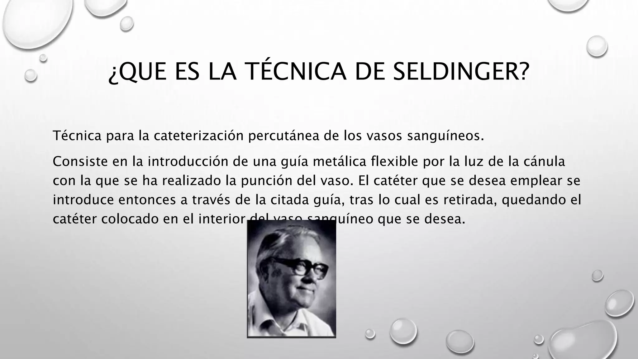 Que es la tecnica de seldinger | PPTX