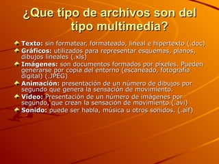 Que es multimedia | PPT