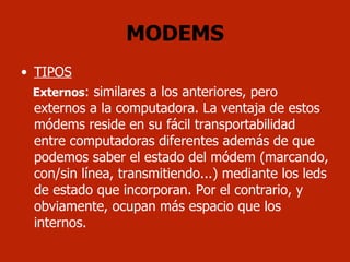 Que es placa de red y modem | PPT