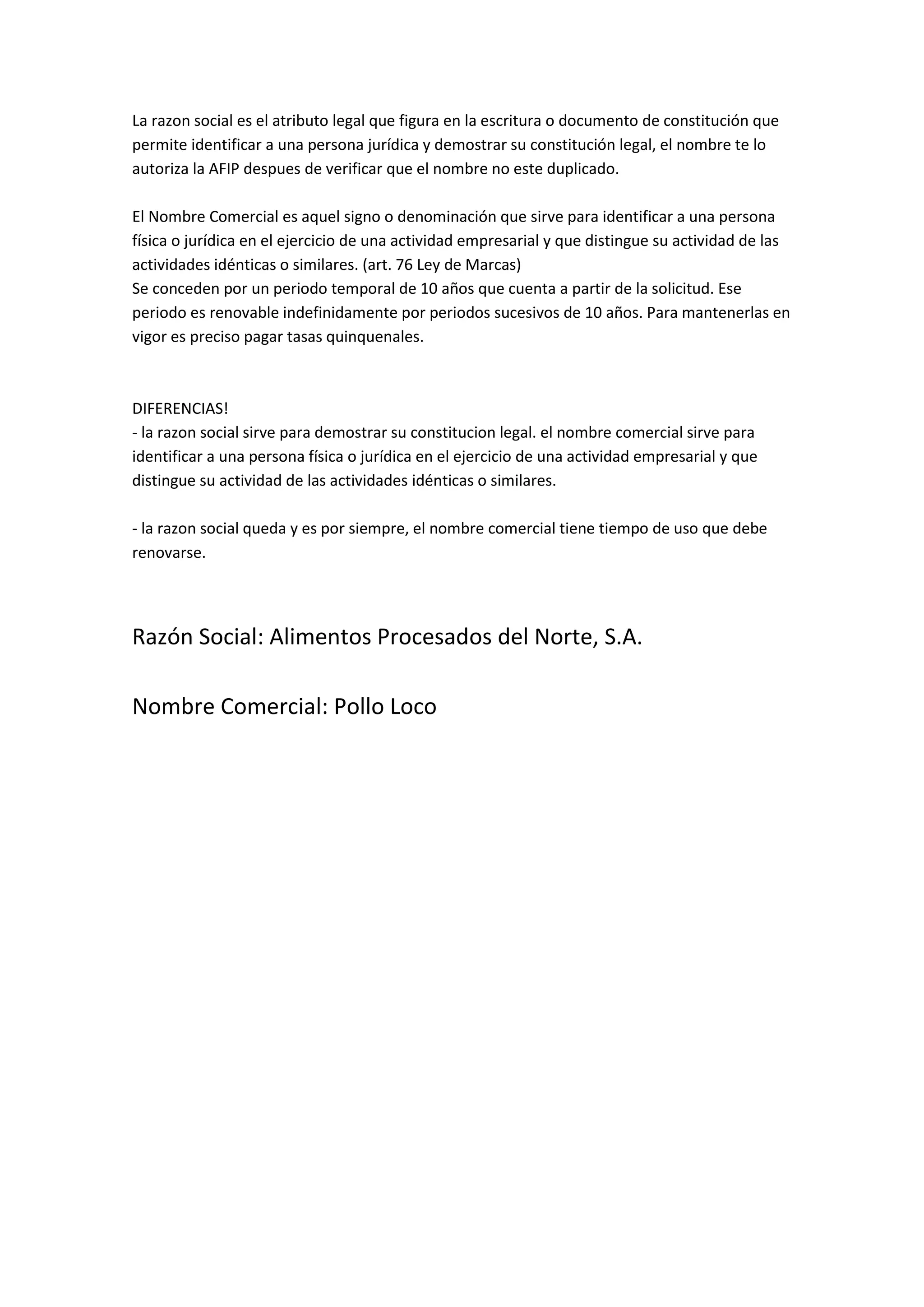 Que es razon social | DOCX