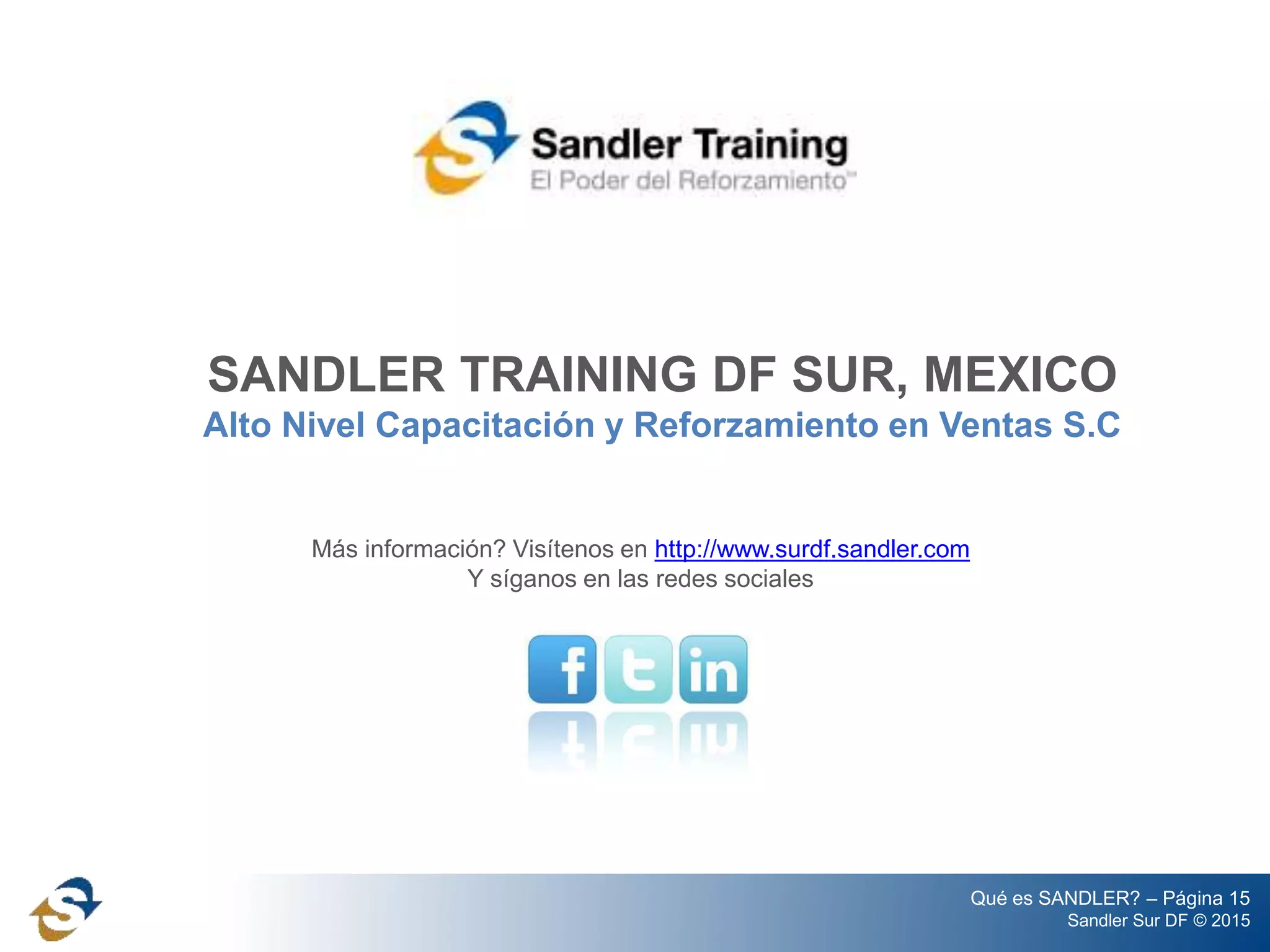 Qué podemos hacer en SANDLER para producir más y mejores VENTAS? | PPT