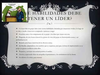 Que es ser un buen lider | PPTX