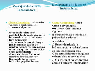 Que es una nube informatica | PPTX