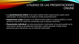 Que es una presentacion electronica | PPTX