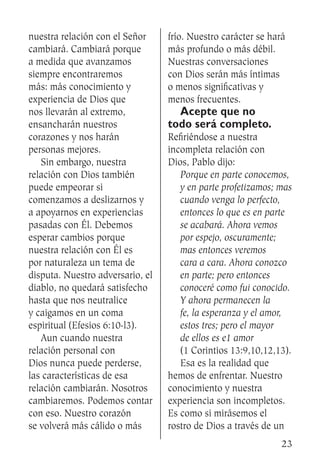 Que es una relacion personal con Dios | PDF