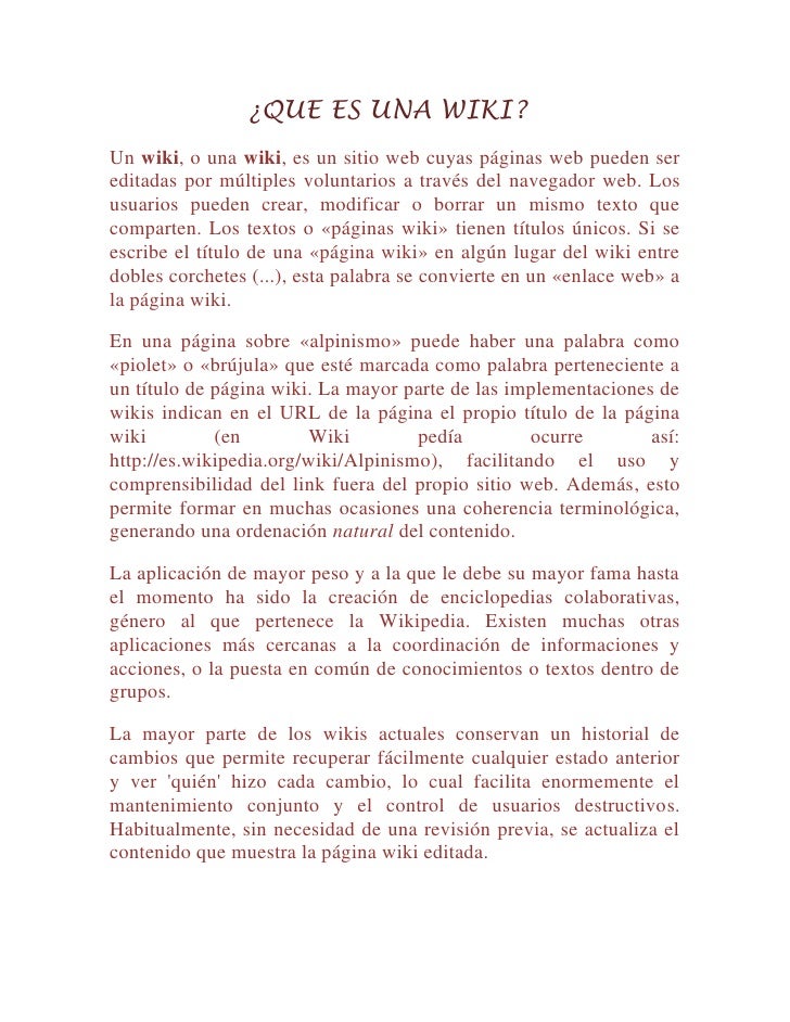 Que Son Wikis Y Como Funcionan