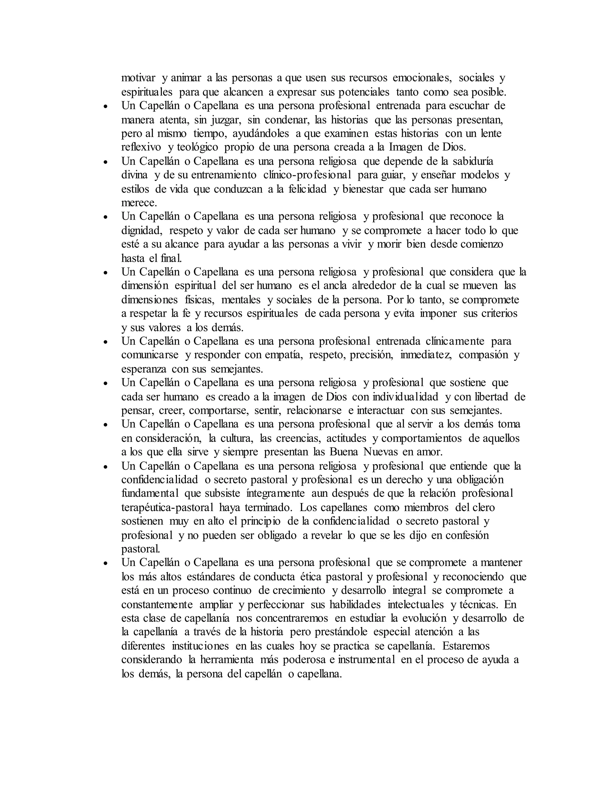 Que es un capellan | PDF