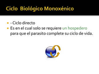 Ciclo biologico monoxenico | PPTX