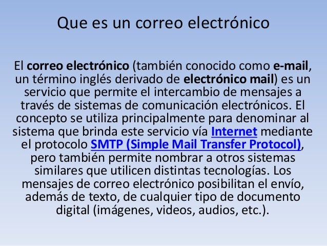 Que es un correo electronico