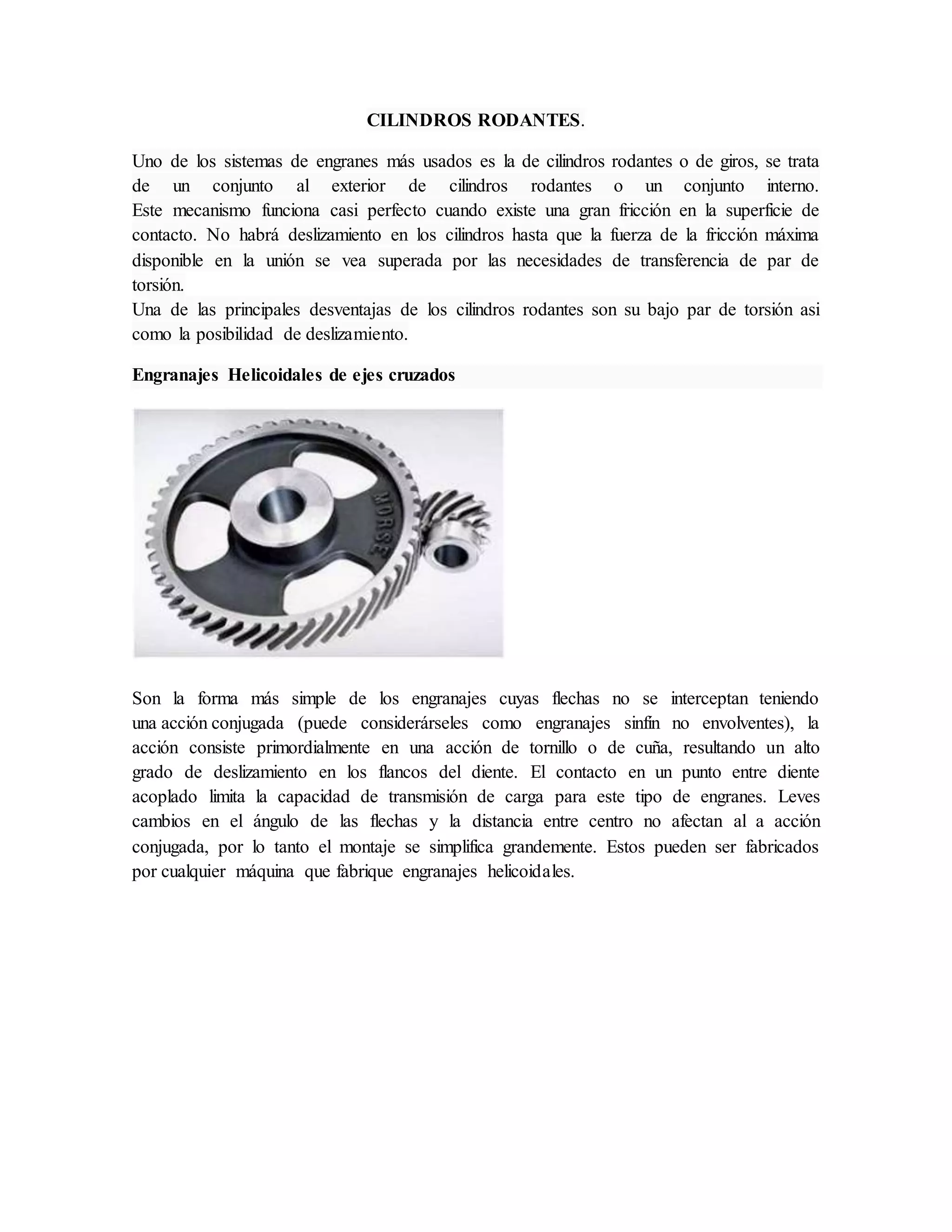Que es un engranage | DOCX