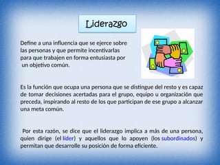 QUE ES UN LIDERASGO Y DIFERENCIA ENTRE LIDER Y JEFE.pptx