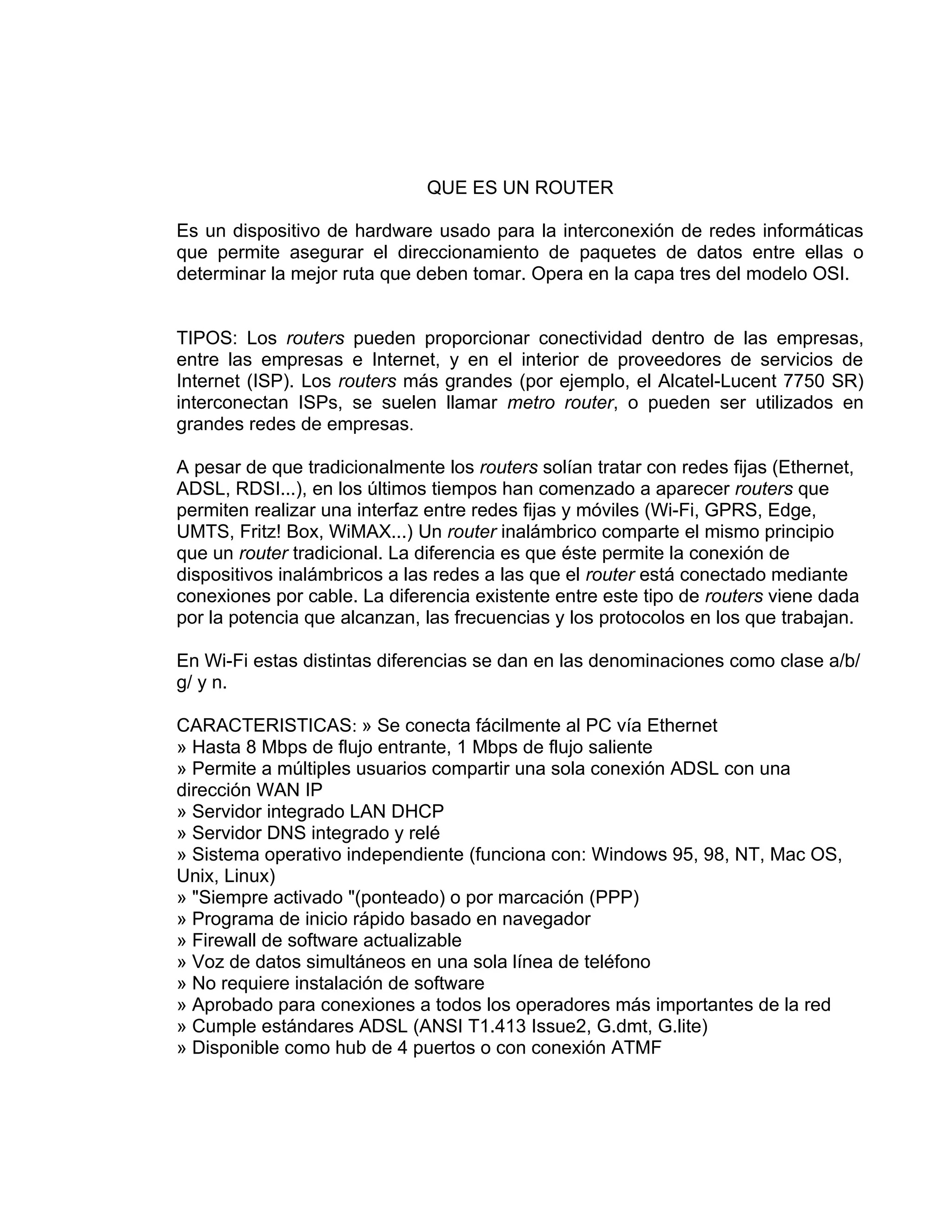 Que es un switch | DOC