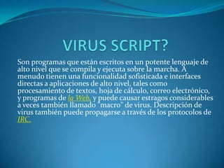 Virus Script | PPTX