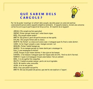 Que fan els cargols al pati | PPT