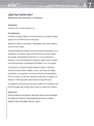 Que has hecho hoy pretérito perfecto | PDF