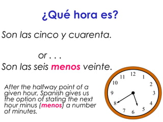 Que hora es? | PPT