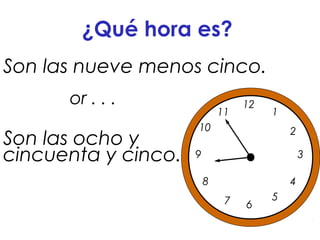 Que hora es? | PPT