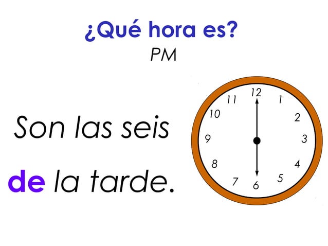 Que hora es? | PPT | Science