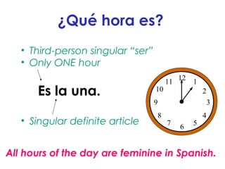 Que hora es? | PPT
