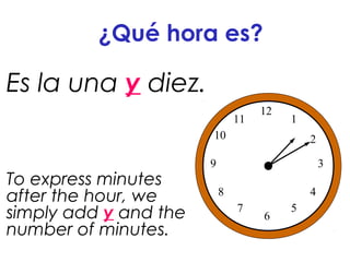 Que hora es? | PPT