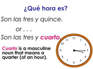 Que hora es? | PPT