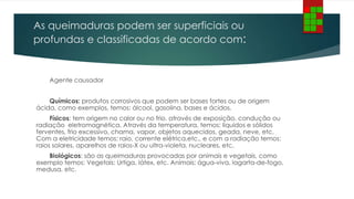 Queimadura e choque elétrico | PPTX