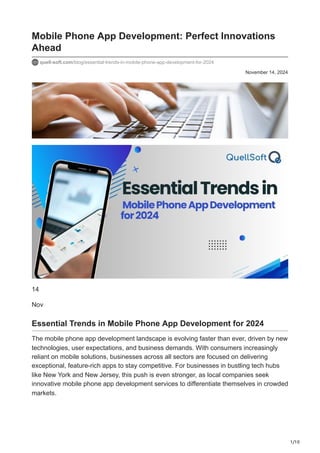 Mobile Phone App Development Perfect Innovations Ahead.pdf