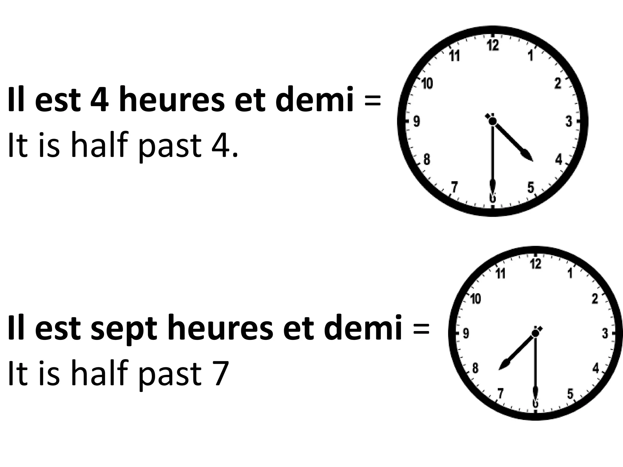 Quelle heure est-il? | PPTX