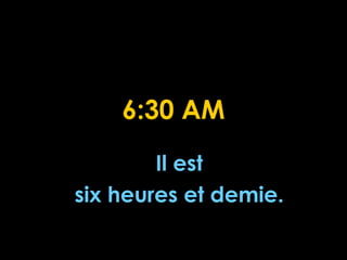 Quelle heure est-il? | PPT