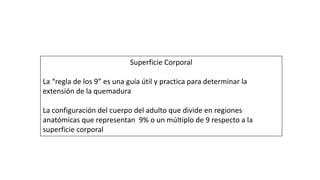 Quemaduras | PPTX