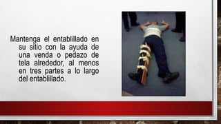 quemaduras fracturas, PRIMEROS AUXILIOS EN ELLO | PPTX