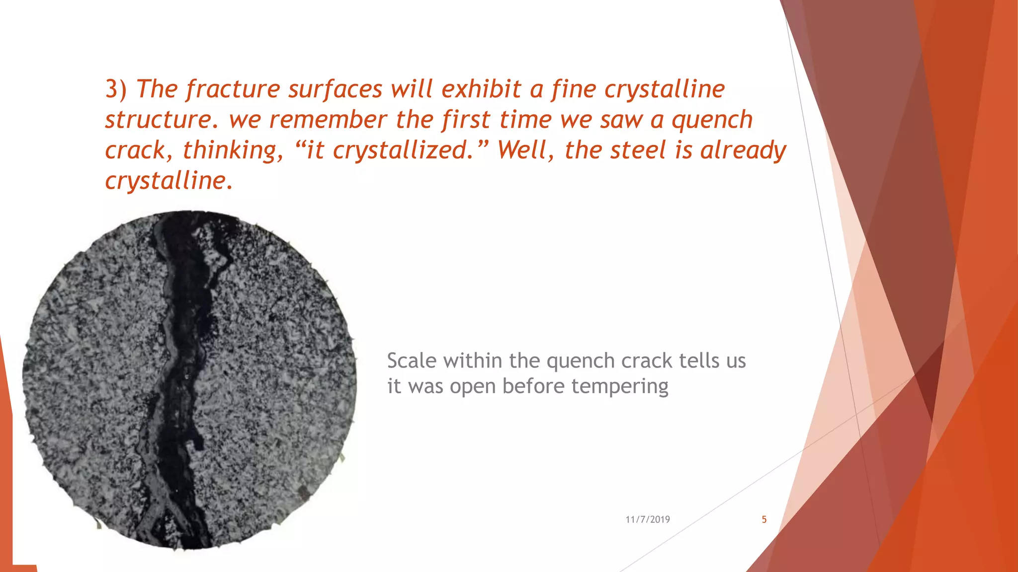 Quench cracks in steel | PPTX