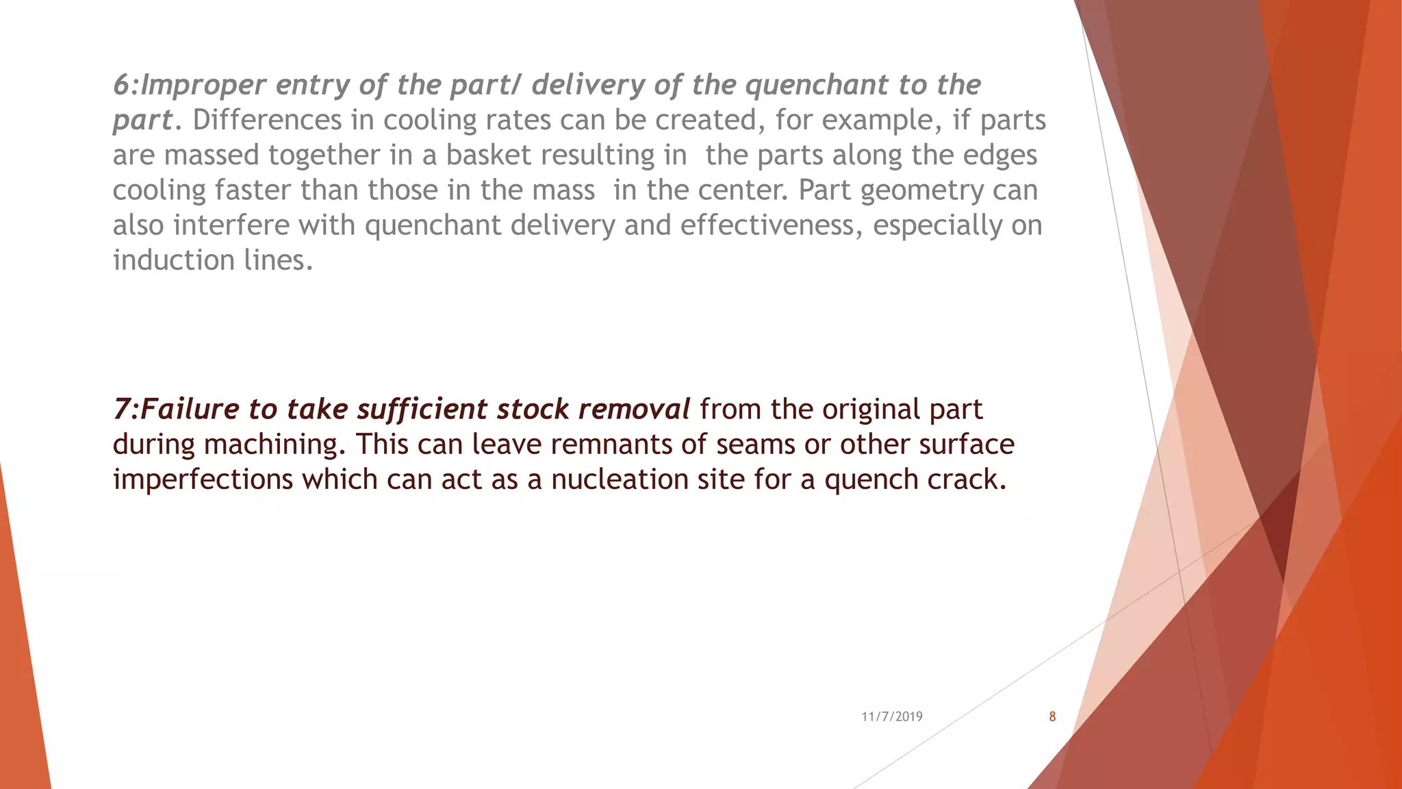Quench cracks in steel | PPTX