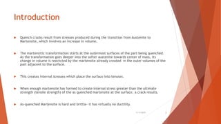 Quench cracks in steel | PPTX
