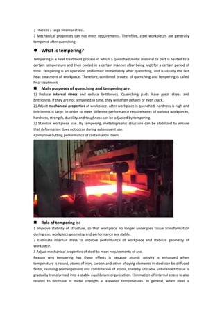 Quenching, tempering, normalizing, annealing, do you know clearly? | PDF