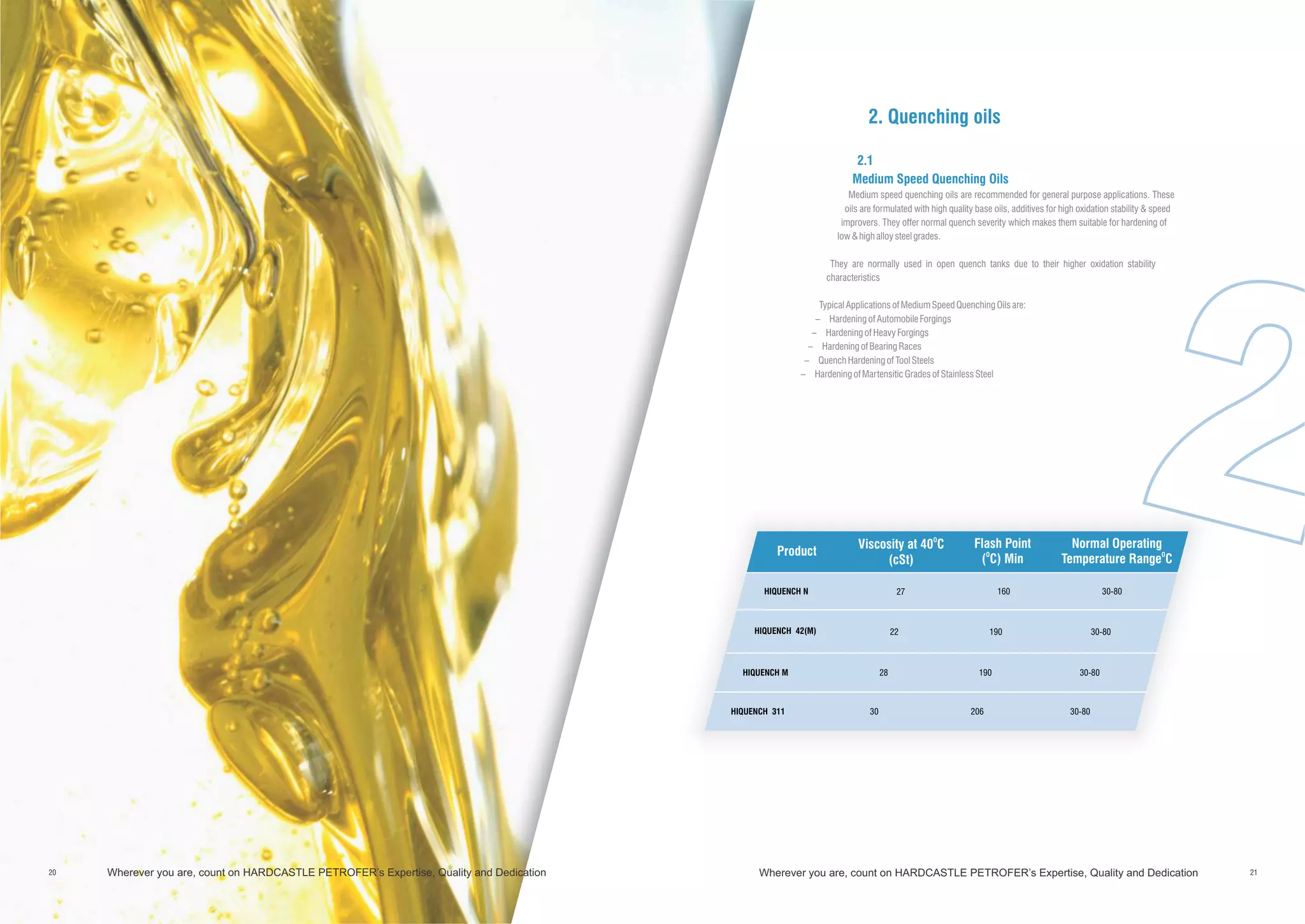 Quenching Oils | Hardcastle Petrofer | PDF