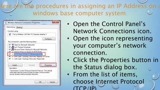 Assigning a Static IP Address | PPTX