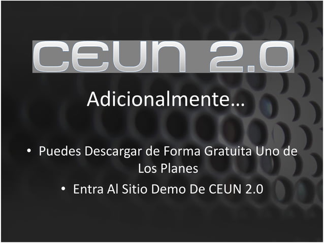Planes de Negocios CEUN 2.0 | PPT