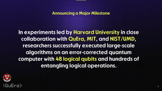 QuEra's path to fault-tolerant quantum computers, Dec 2023 | PPT