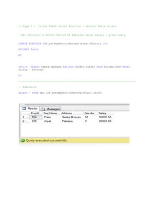 Queries assignment udf_and_triggers | PDF