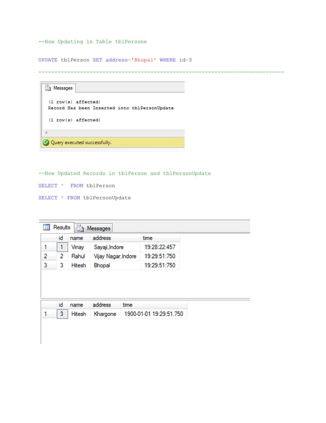 Queries assignment udf_and_triggers | PDF