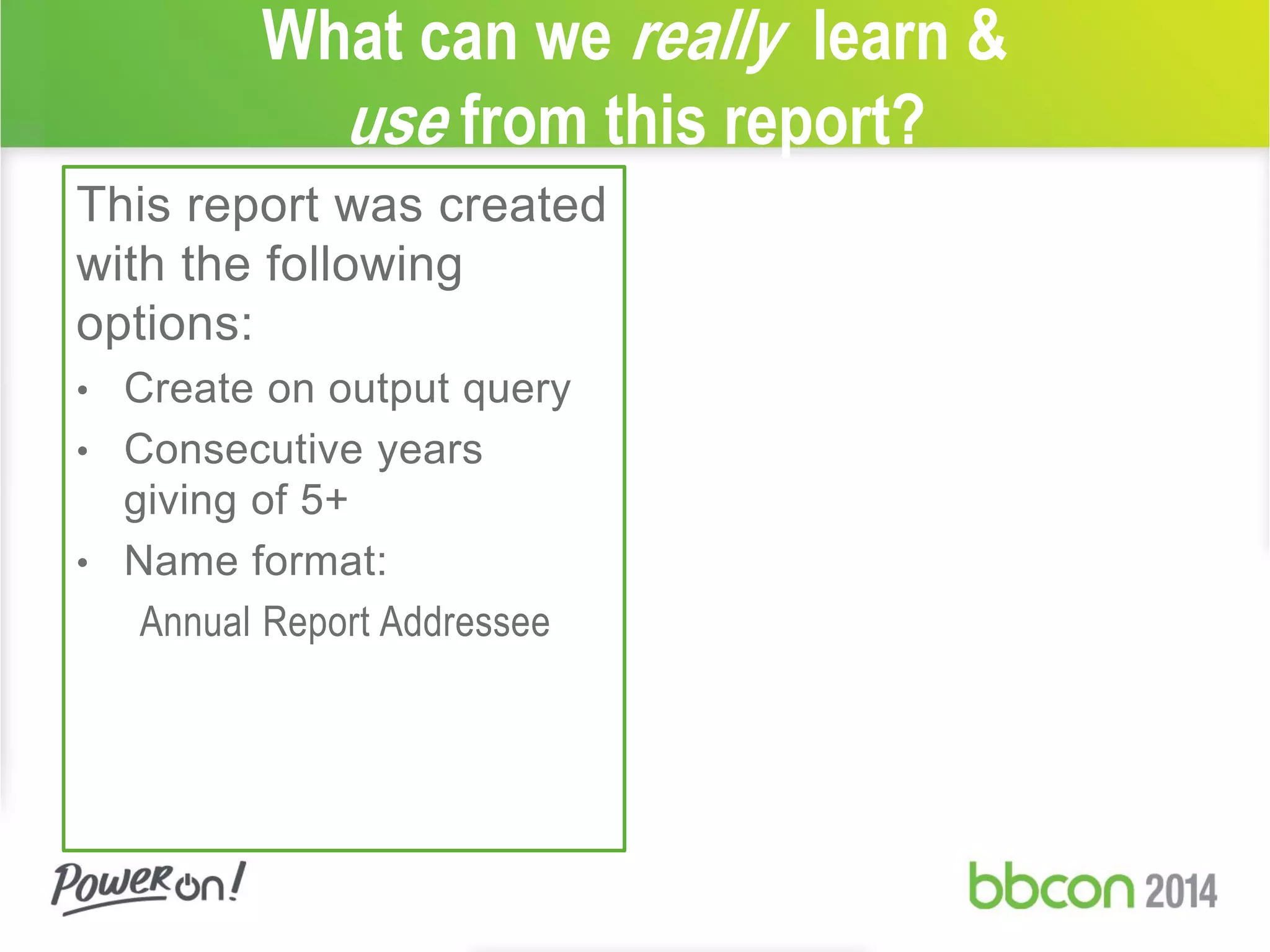 Queries, Exports, Reports: Where to go in The Raiser's Edge | PDF