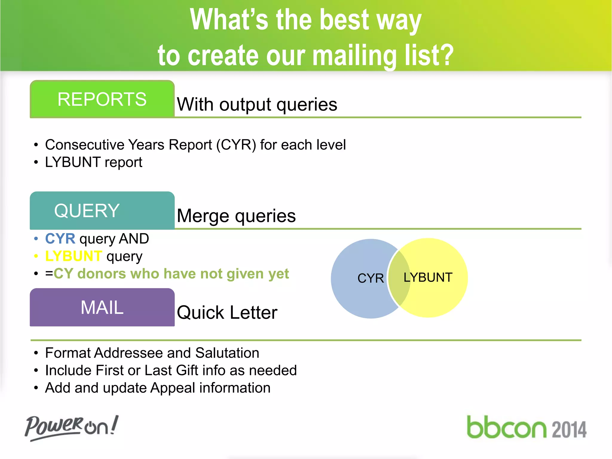 Queries, Exports, Reports: Where to go in The Raiser's Edge | PDF