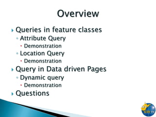 ArcGIS Queries (3Nov2011) | PPTX