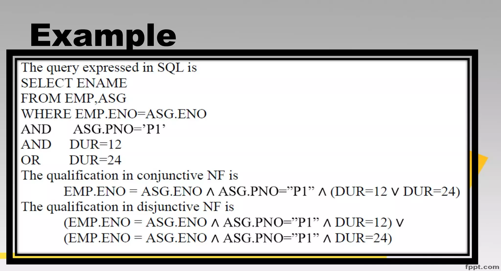 Query Decomposition and data localization | PPT Query Decomposition and data localization | PPT